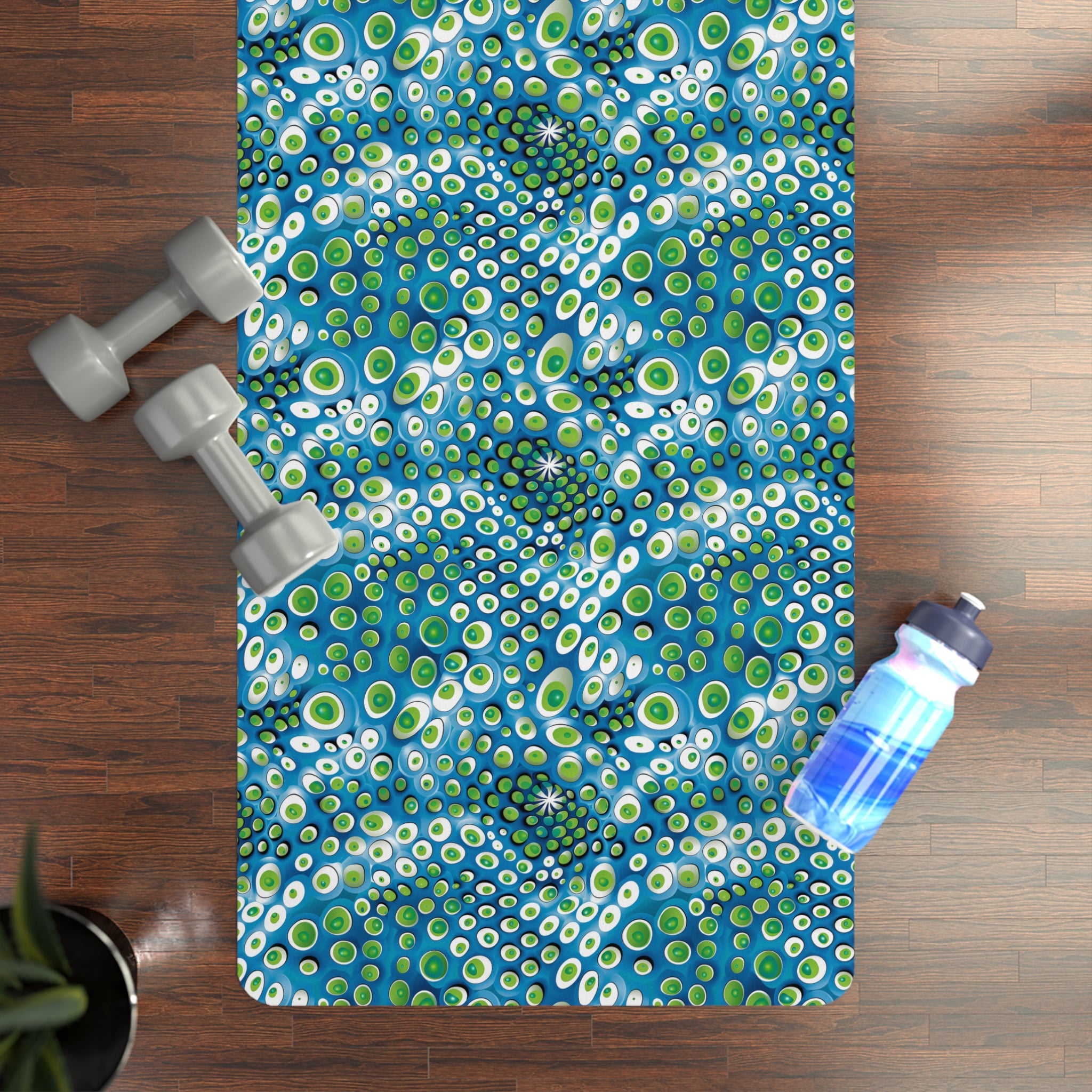 Embryonic Space Pods Rubber Yoga Mat - Unroll Serenity with Every Pose ...